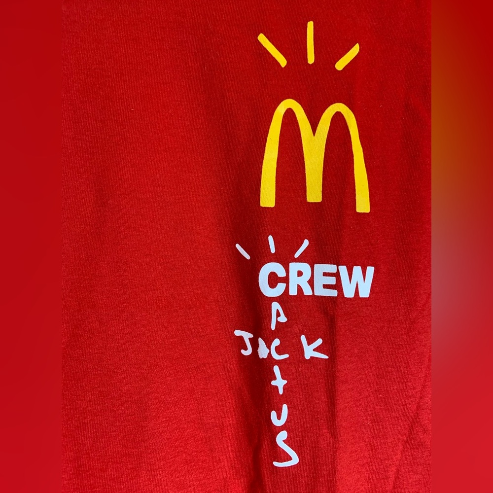 Travis Scott Cactus Jack Mcdonald’s Small Red Graphic… - Gem